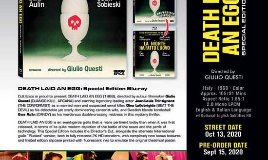 DEATH LAID AN EGG – SPECIAL EDITION – With a Bonus Slip Case and ...