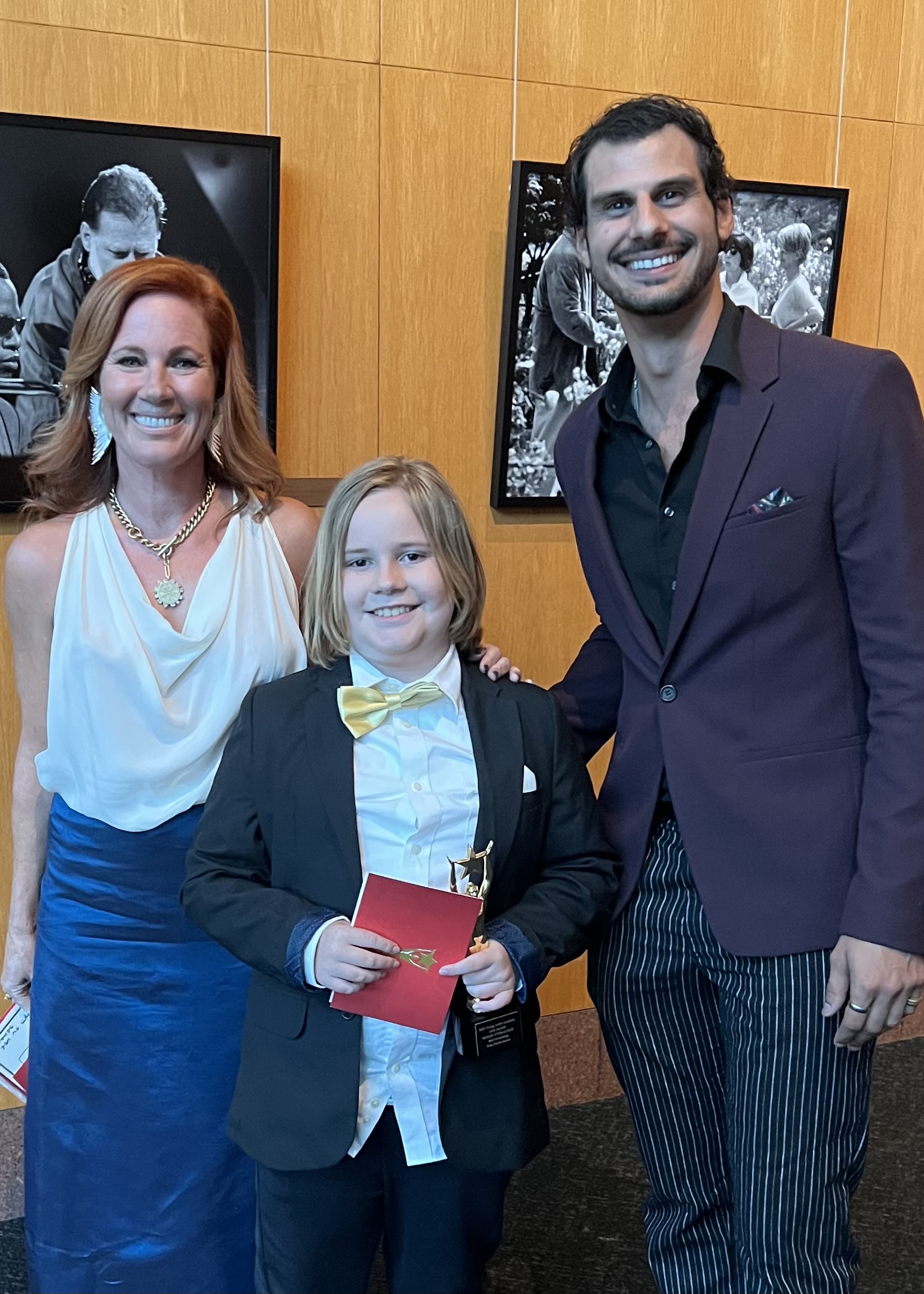 Ten-year-old actor Ryker Overacker won the Youth Artist Academy Award ...