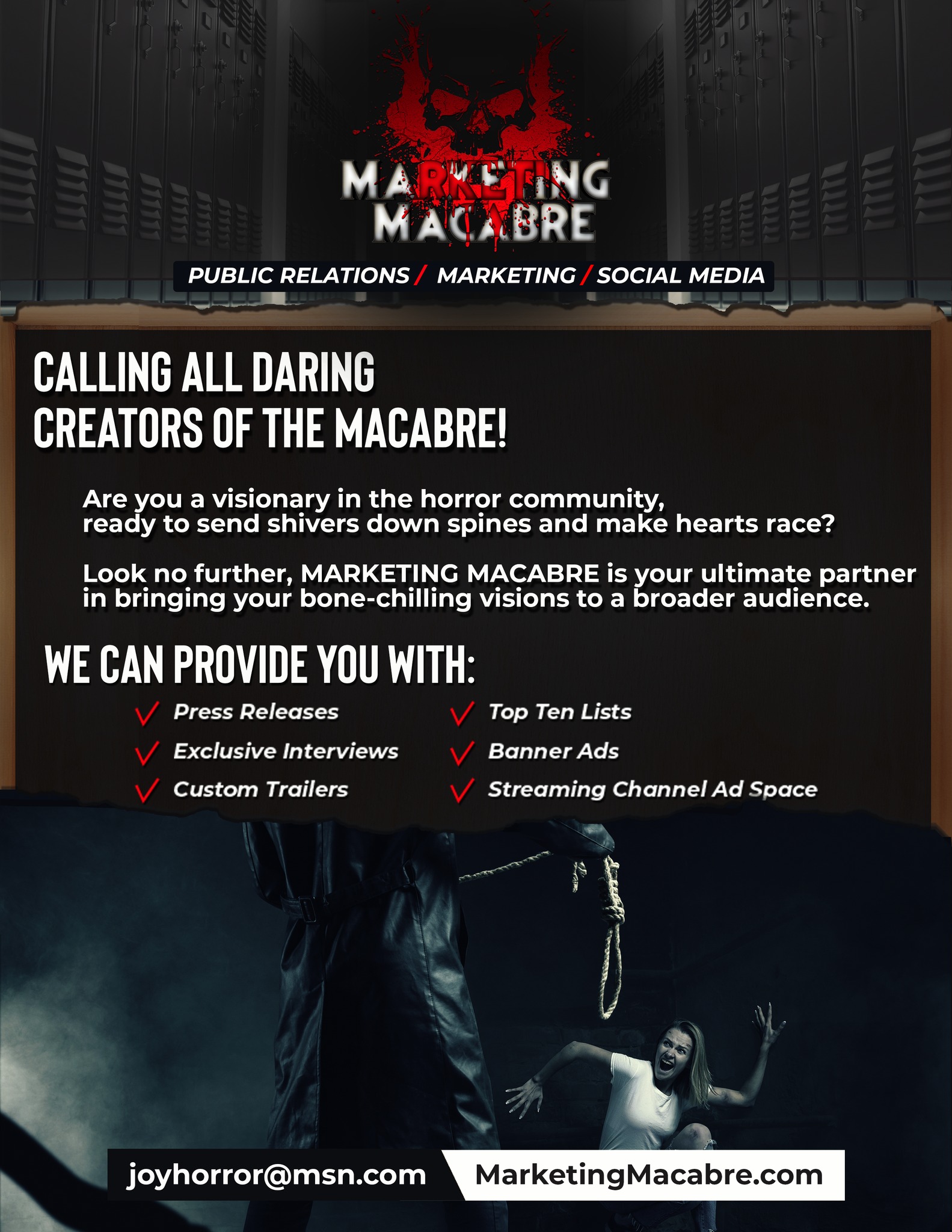 Horror Realm Interview With The Owner Of MARKETING MACABRE | HNN