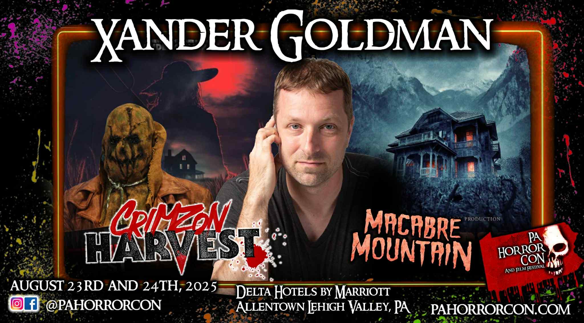 Xander Goldman: Actor/Director/Producer coming to PA Horror Con This ...